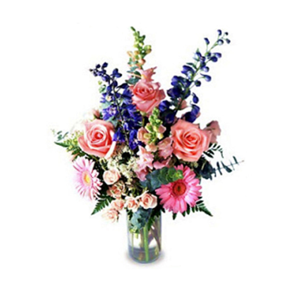Pink and Blue Sprinkle Bouquet – Treasured Memories Gift Center