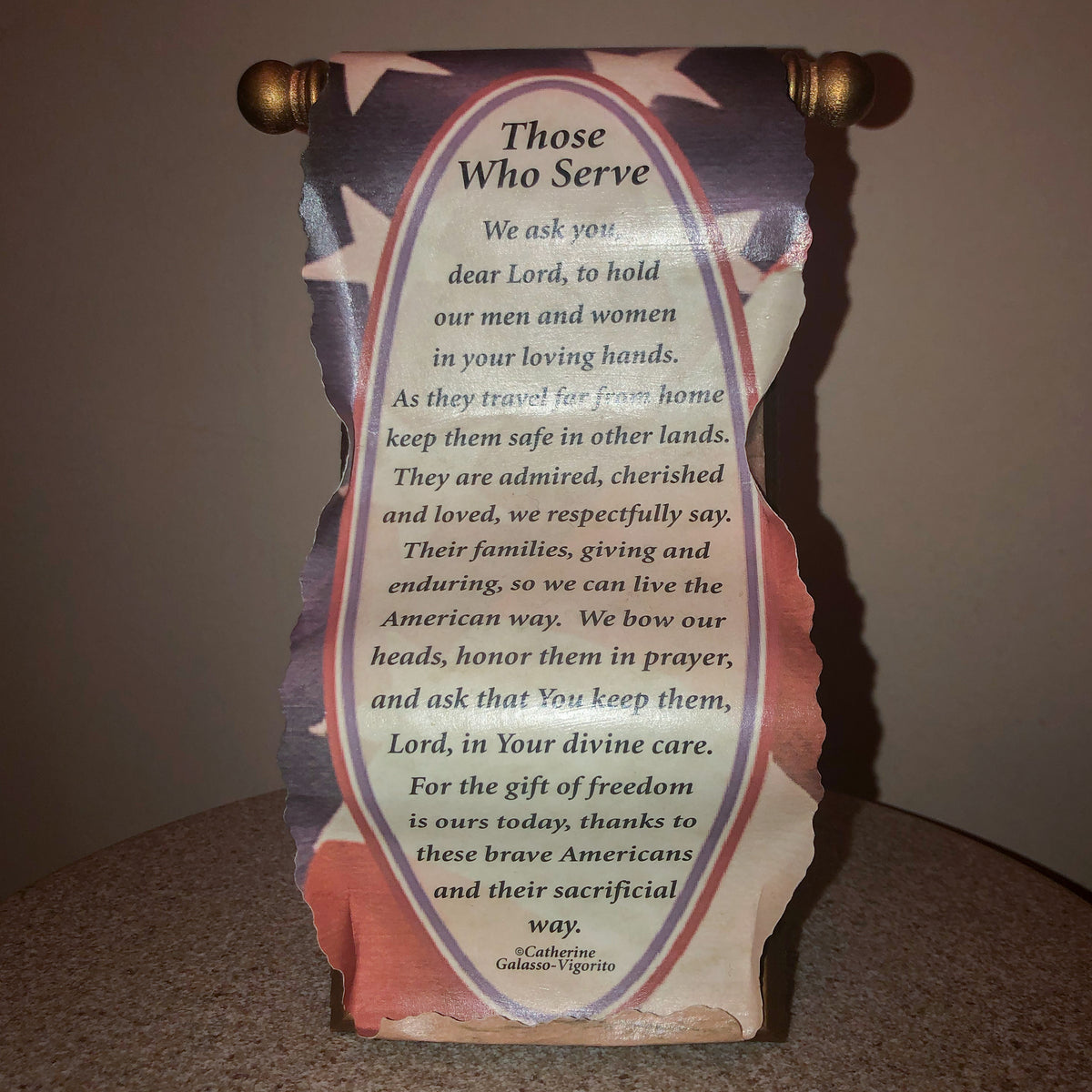 Those Who Serve Poem Scroll – Treasured Memories Gift Center